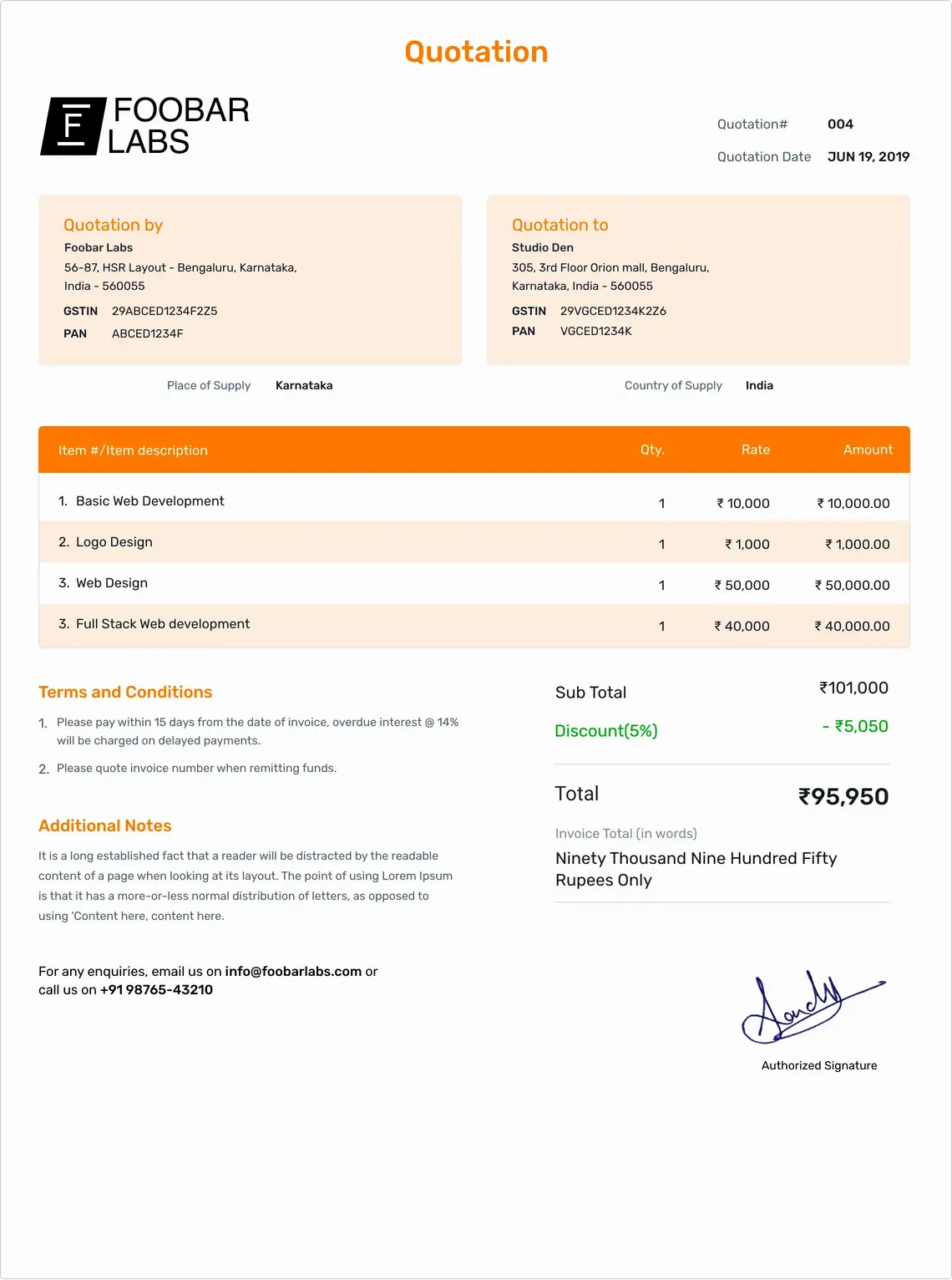 Quotation Templates for FREE | Download PDF