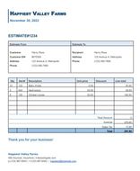 Free Estimate Templates (Word, Excel, PDF) | Estimate Format
