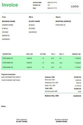 FREE Service Invoice Templates (Word, Excel, PDF)