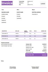 Content & Copy-Writing Invoice Template (Excel, Word, PDF)