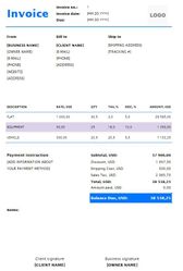 FREE Interior Design Invoice Templates (Word, Excel, PDF)