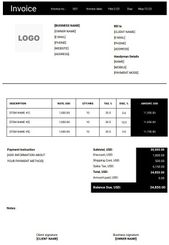 FREE Handyman Invoice Templates (Word, Excel, PDF)