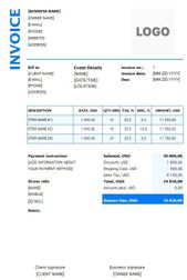 FREE Musician Invoice Templates (Word, Excel, PDF)