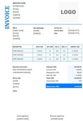 FREE Roofing Invoice Templates (Word, Excel, PDF)