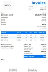 FREE Service Invoice Templates (Word, Excel, PDF)