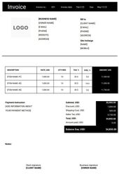 FREE Roofing Invoice Templates (Word, Excel, PDF)