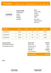 FREE Catering Invoice Templates (Word, Excel, PDF)