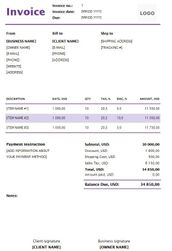 FREE Service Invoice Templates (Word, Excel, PDF)