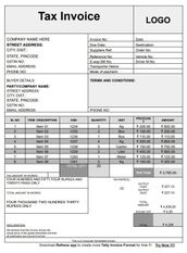 FREE Tally Bill Format (Word, Excel and PDF)