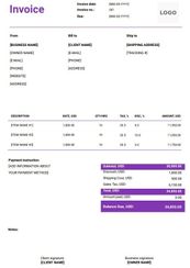 FREE Trucking Invoice Templates (Word, Excel, PDF)