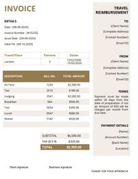 Free Travel Agency Invoice Templates (Word, Excel, PDF)