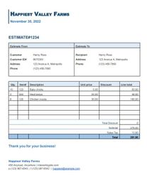 Free Estimate Templates (Word, Excel, PDF) | Estimate Format