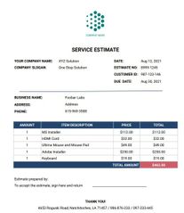 Free Estimate Templates (Word, Excel, PDF) | Estimate Format