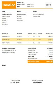 Free Digital Marketing Invoice Templates (Excel, Word, PDF)