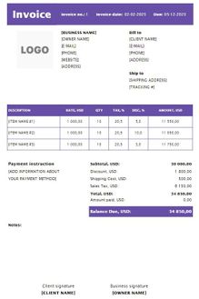 FREE Interior Design Invoice Templates (Word, Excel, PDF)