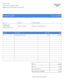FREE Blank Invoice Templates (Word, Excel, PDF)