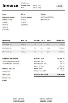 FREE DJ Invoice Templates (Word, Excel, PDF)