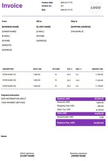 FREE Plumbing Invoice Templates (Word, Excel, PDF)