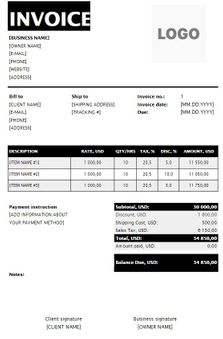 Free Graphic Design Invoice Templates (Word, Excel, PDF)