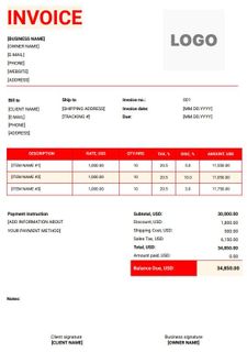 Free Digital Marketing Invoice Templates (Excel, Word, PDF)