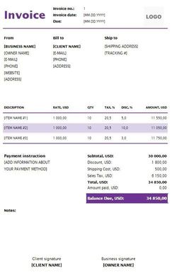 Free Medical Invoice Templates (Word, Excel, PDF)