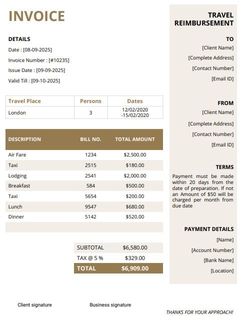 Free Travel Agency Invoice Templates (Word, Excel, PDF)
