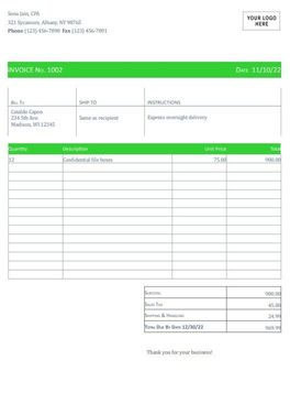 FREE Blank Invoice Templates (Word, Excel, PDF)