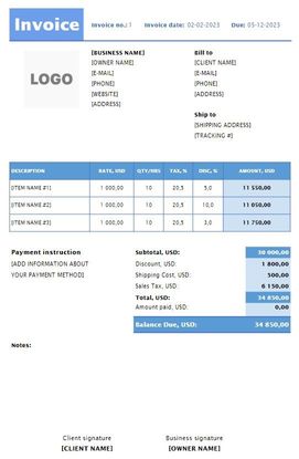 Free Digital Marketing Invoice Templates (Excel, Word, PDF)