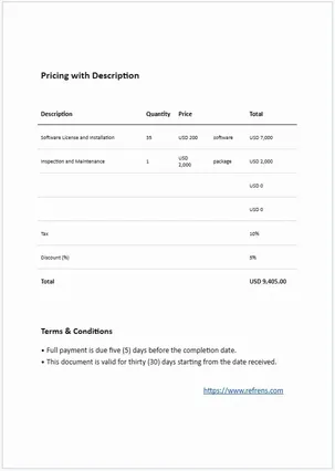 Free Quotation Templates in Word, Excel, PDF | Quote Format