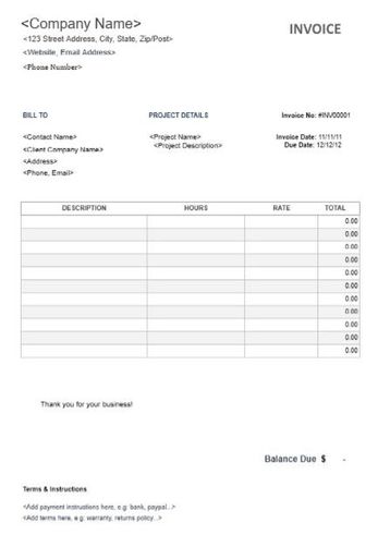 FREE Photography Invoice Templates (Excel, Word, PDF)