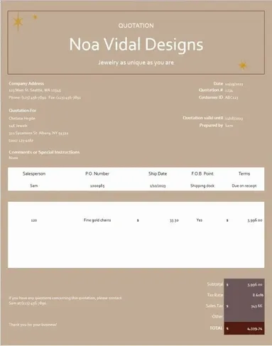 Free Quotation Templates in Word, Excel, PDF | Quote Format