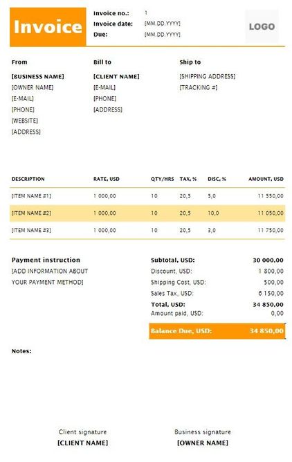 Free Digital Marketing Invoice Templates (Excel, Word, PDF)