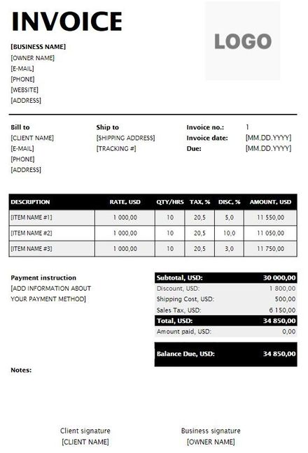 Free Travel Agency Invoice Templates (Word, Excel, PDF)