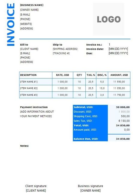 Free Medical Invoice Templates (Word, Excel, PDF)