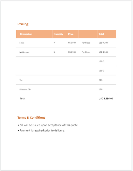 Free Quotation Templates in Word, Excel, PDF | Quote Format