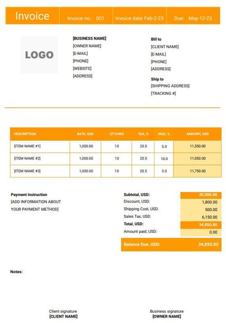 Free Digital Marketing Invoice Templates (Excel, Word, PDF)