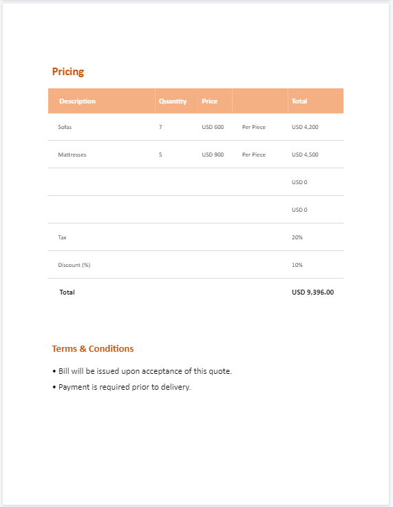 Free Quotation Templates in Word, Excel, PDF | Quote Format