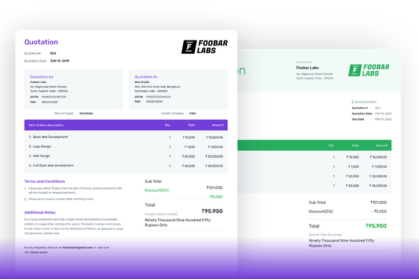 Free Estimate Generator & Online Quotation Maker Template