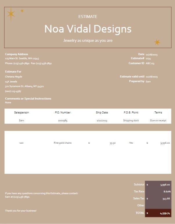 Free Estimate Templates (Word, Excel, PDF) | Estimate Format