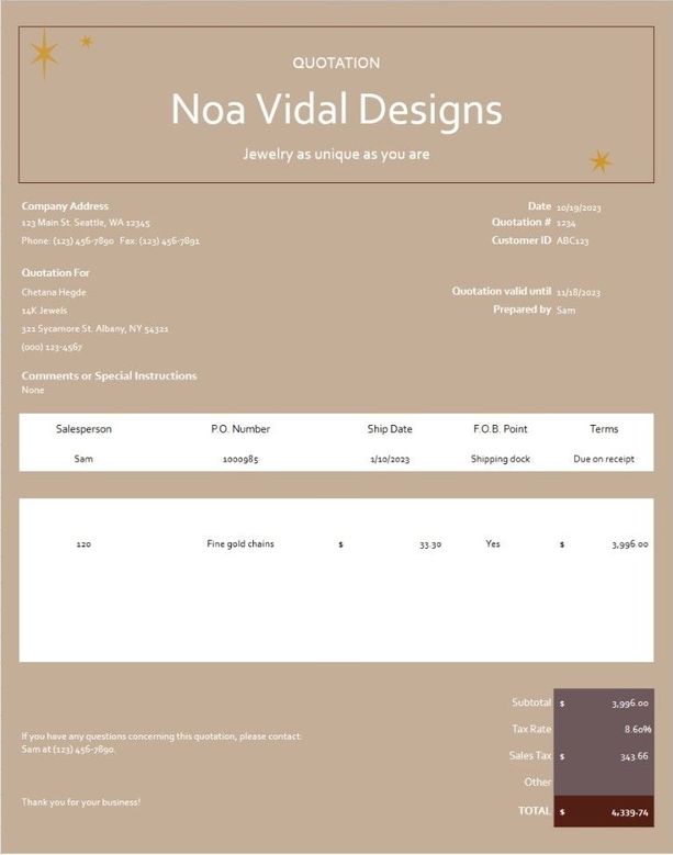 Free Quotation Templates in Word, Excel, PDF | Quote Format
